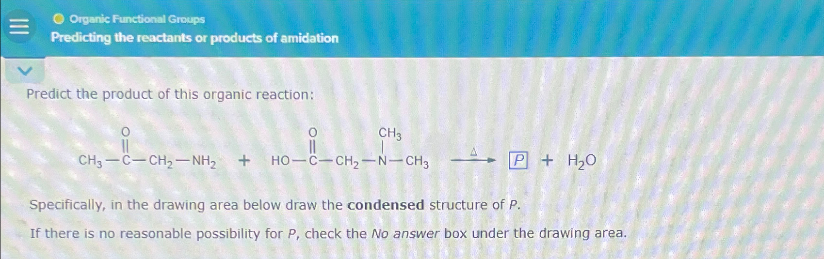 Solved Organic Functional GroupsPredicting the reactants or | Chegg.com