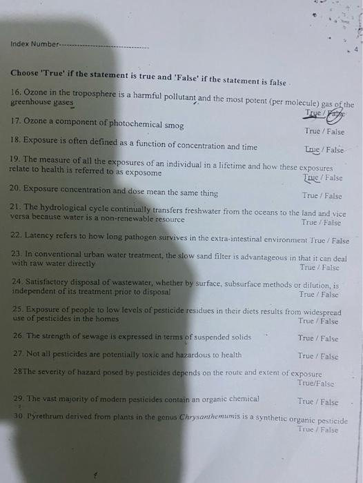 Solved Choose 'True' if the statement is true and 'False' if | Chegg.com Solved Choose 'True' if the statement is true and 'False' if | Chegg.com