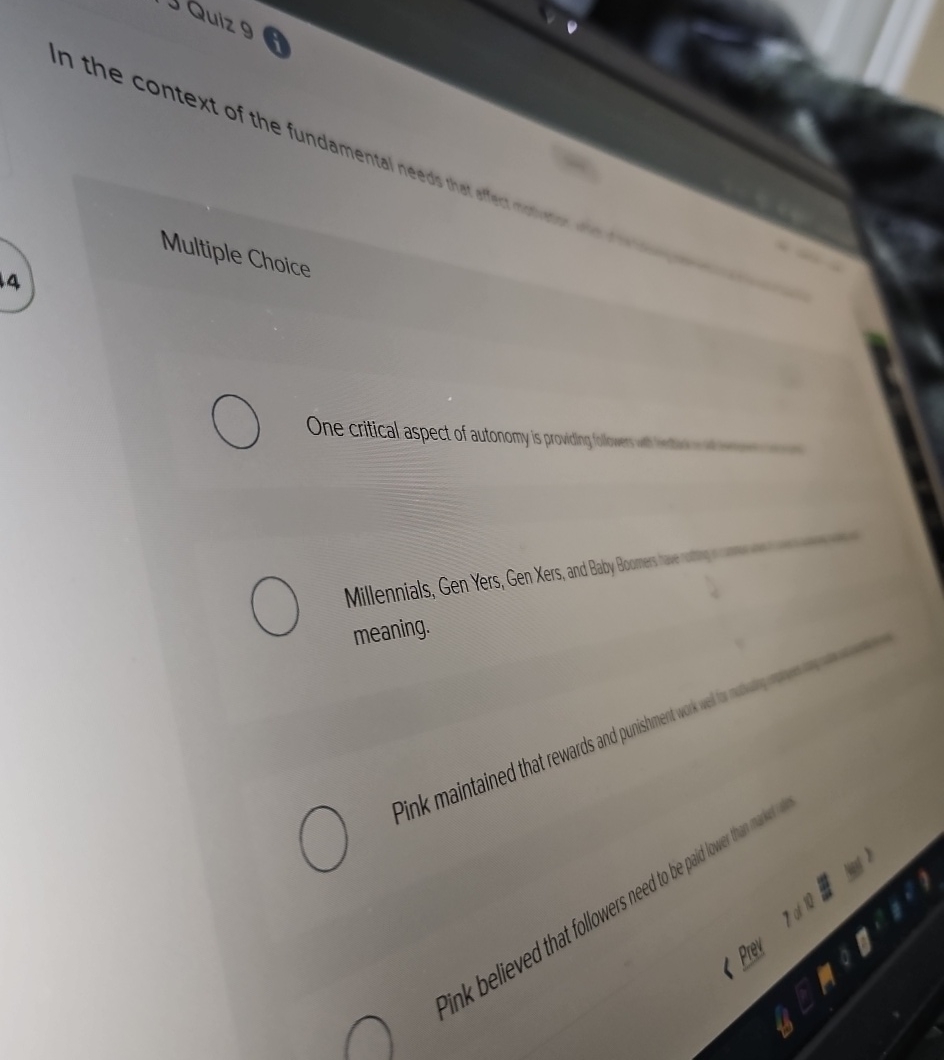 Solved Multiple ChoiceOne critical aspect of autonomy is | Chegg.com