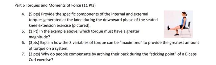 Solved Part 5 Torques and Moments of Force (11 Pts) 4. (5 | Chegg.com