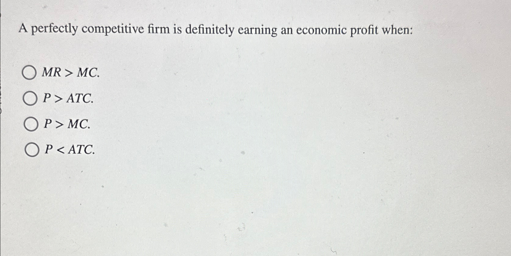 Solved A perfectly competitive firm is definitely earning an | Chegg.com Solved A perfectly competitive firm is definitely earning an | Chegg.com