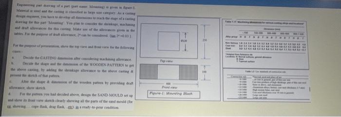 Engineering part drawing of a part (part name: | Chegg.com