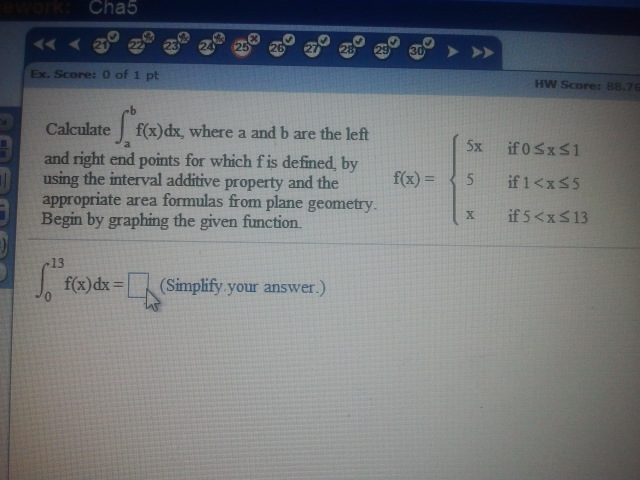 Solved Calculate , where a and b are the left and right end | Chegg.com