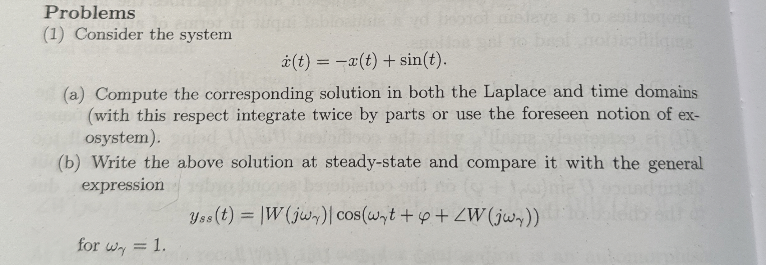 Solved Problems(1) ﻿Consider the | Chegg.com