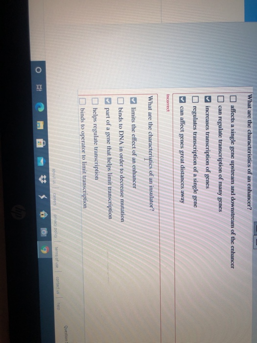 Solved What are the characteristics of an enhancer? affects | Chegg.com
