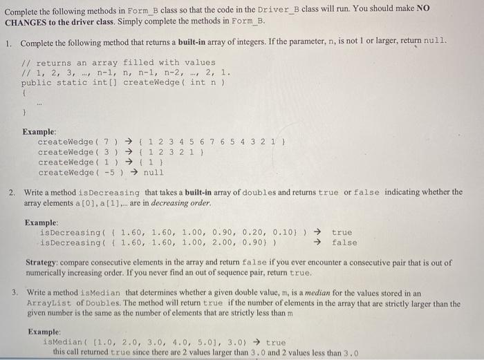 Solved import java.util.*; public class Form_B { W Add | Chegg.com