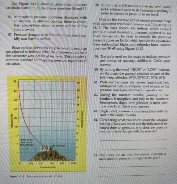 Solved Use Figure 14.12, showing generalized pressure | Chegg.com