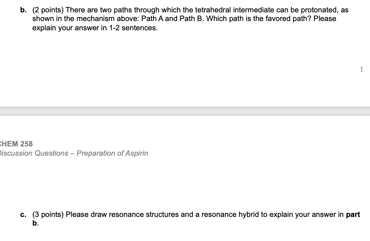 b. ﻿ There are two paths through which the | Chegg.com