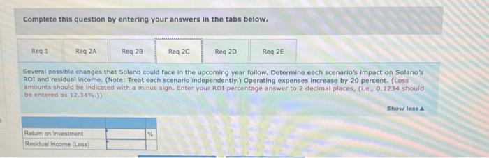 Solved E10-6 (Algo) Calculating Return on Investment, | Chegg.com