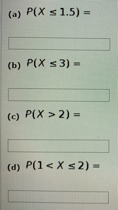 Solved Evaluate The Cumulative Distribution Function F For
