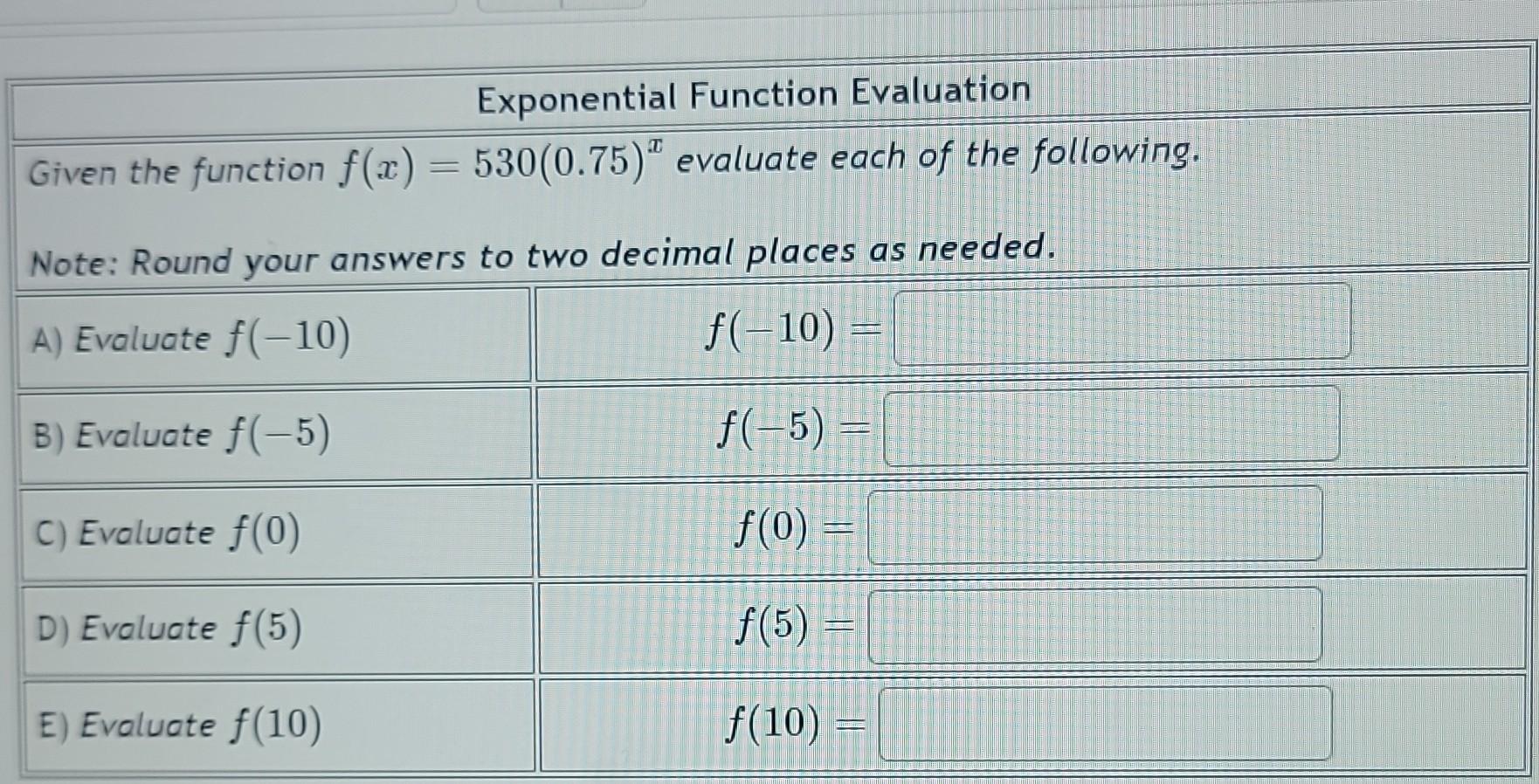 Solved Find a formula for the exponential function passing | Chegg.com