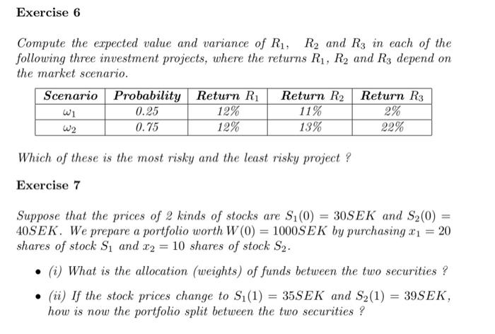 Solved Compute the expected value and variance of R1,R2 and | Chegg.com