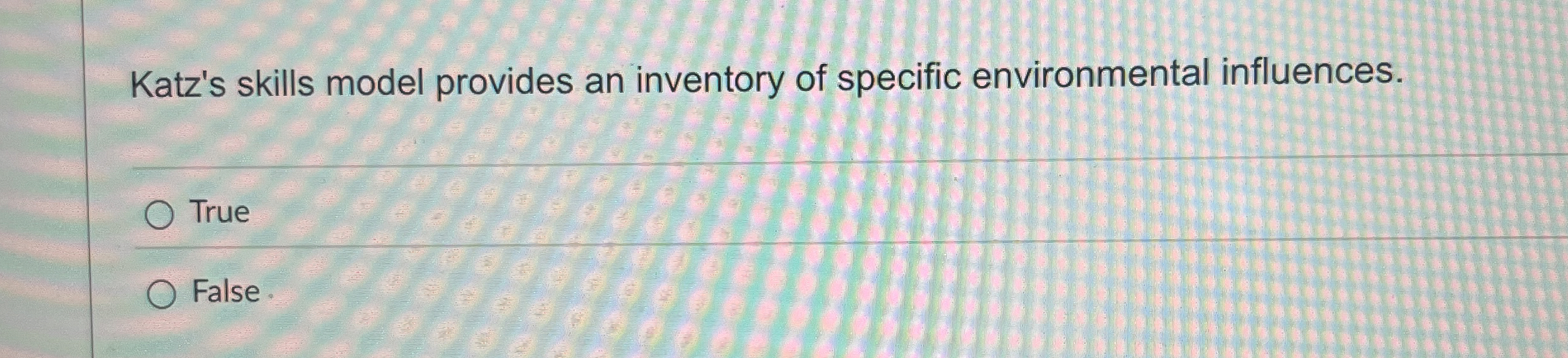 Solved Katz's skills model provides an inventory of specific | Chegg.com