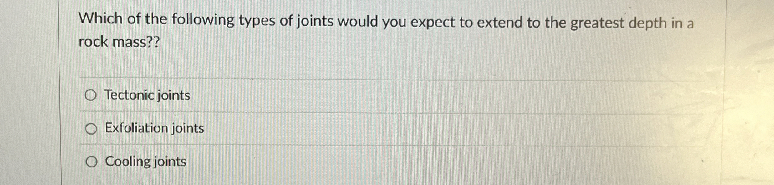 High Quality SOLUTION Which of the following types of joints would you ...