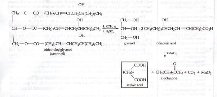 Solved In the saponification reaction of castor oil, A) | Chegg.com