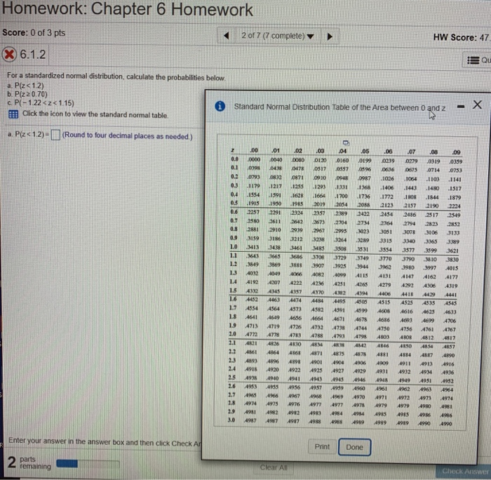 Solved Homework: Chapter 6 Homework Score: 0 of 3 pts 2 of 7 | Chegg.com
