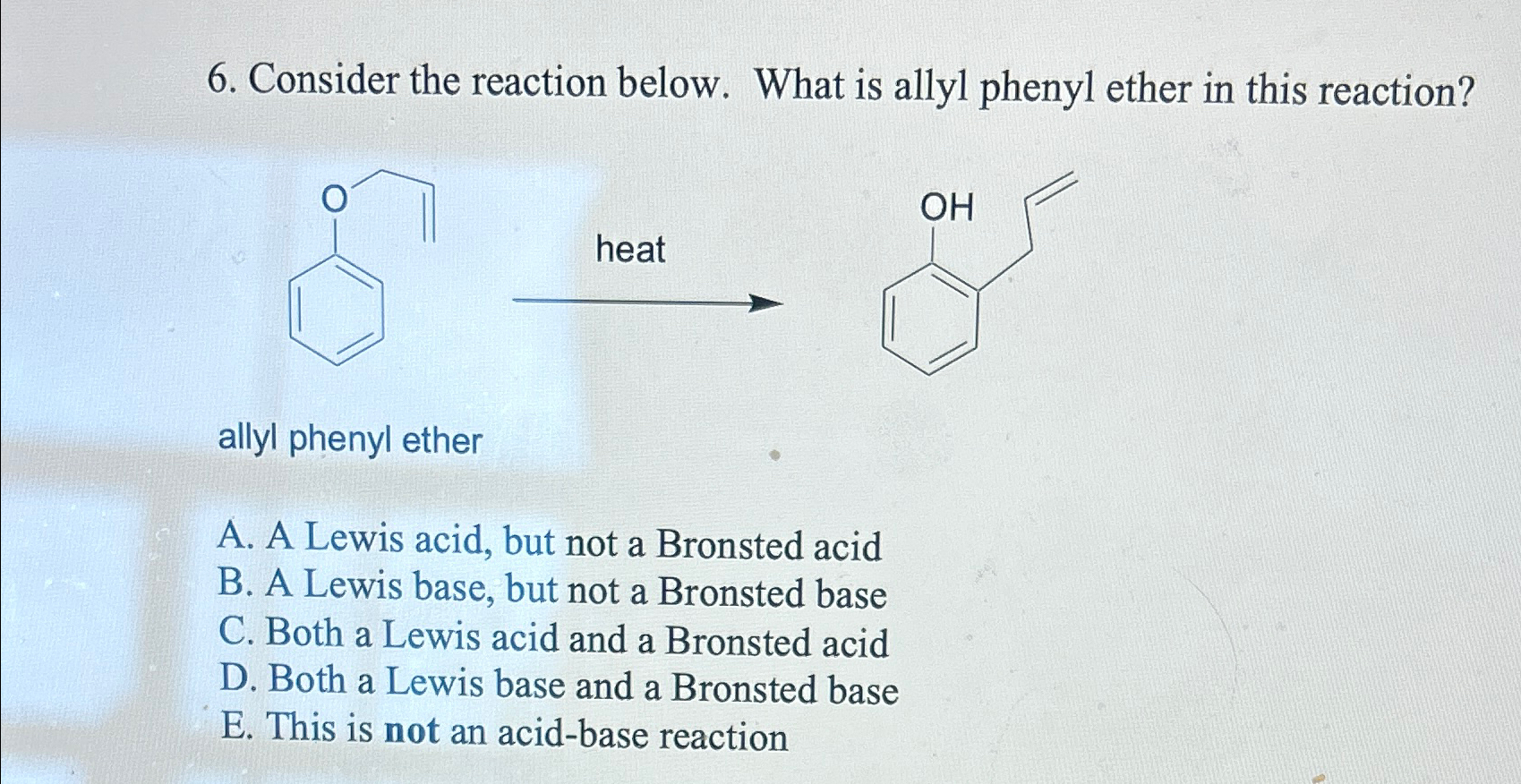 Solved Consider the reaction below. What is allyl phenyl | Chegg.com