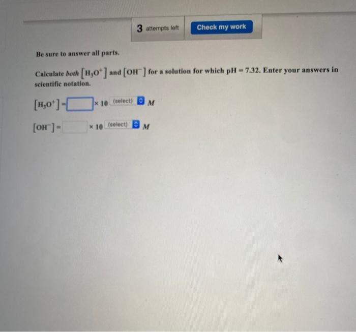 Solved 3 attempts left Check my work Be sure to answer all | Chegg.com