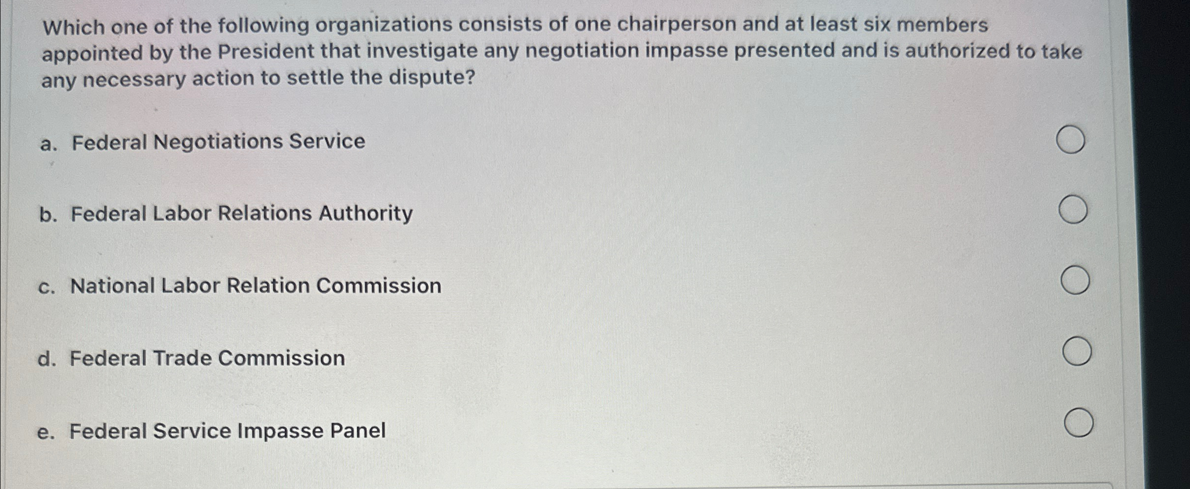 Solved Which one of the following organizations consists of | Chegg.com