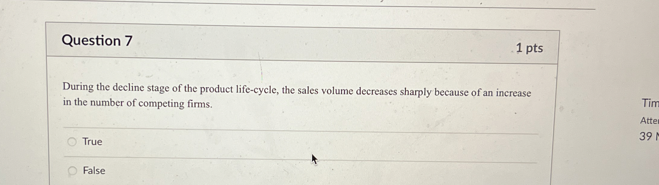 Solved Question 71 ﻿ptsDuring the decline stage of the | Chegg.com