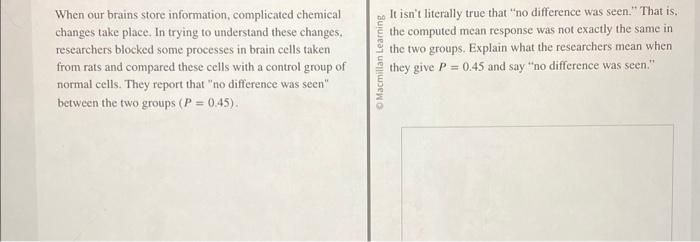 Solved When our brains store information, complicated | Chegg.com