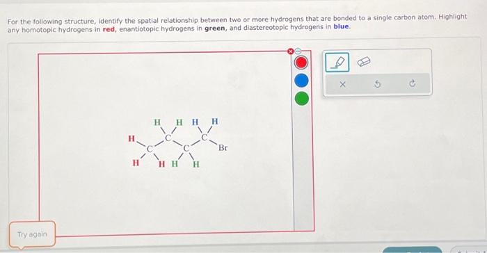 Solved For The Following Structure Identify The Spatial