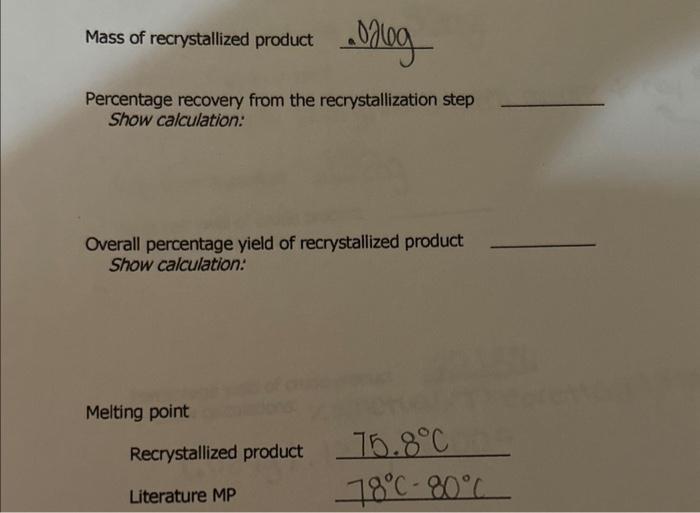 Solved i need help with calculations or at least formulas. | Chegg.com
