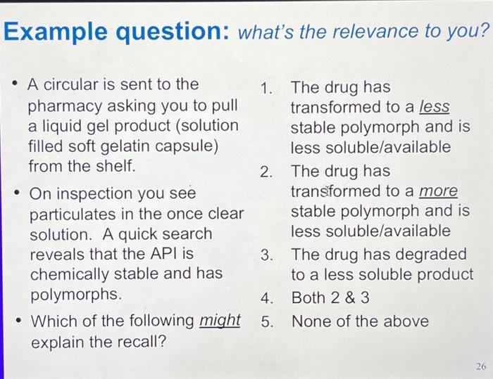 Solved Example question: what's the relevance to you? - A | Chegg.com