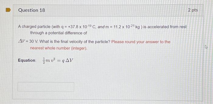 Solved A charged particle (with q=+37.8×10−19C, and | Chegg.com