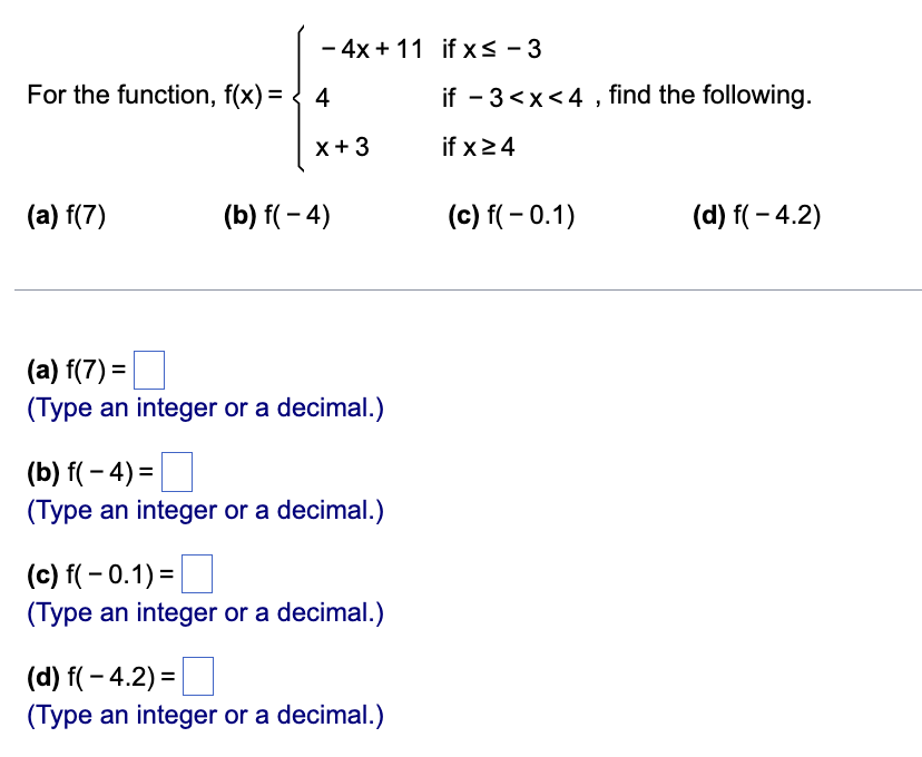 Solved DO NOT USE AI !!!For the function, | Chegg.com