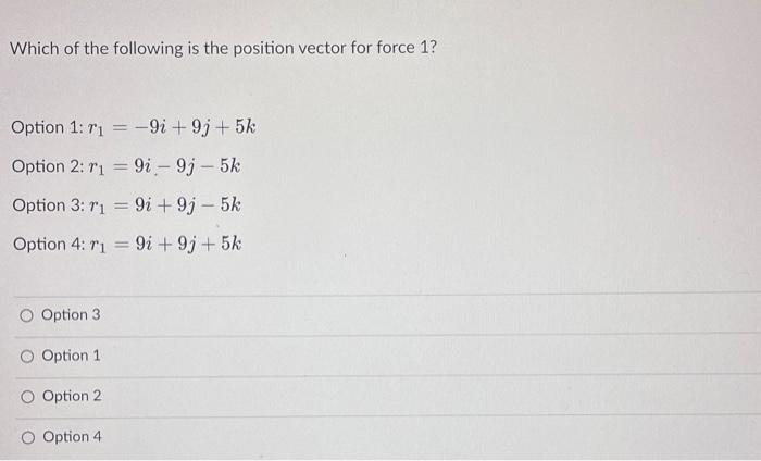 Solved 3D Vector AdditionWhich of the following is the | Chegg.com