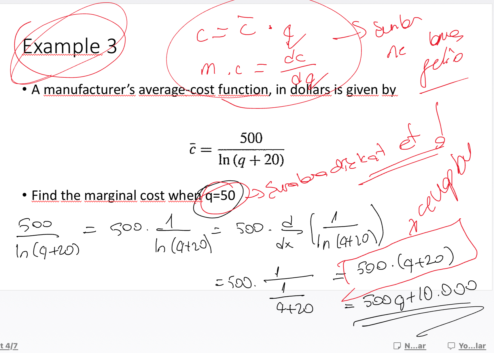 Solved Example 3A manufacturer's average-cost function, in | Chegg.com