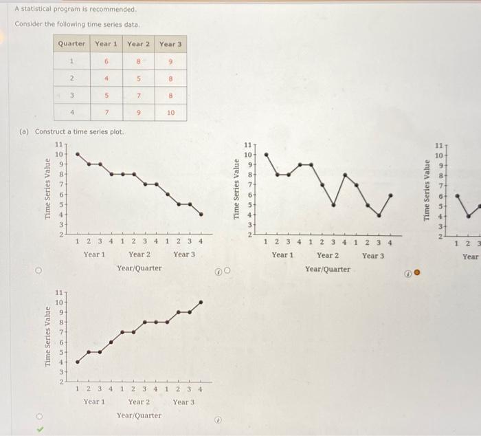 Solved A statistical program is recommended. Consider the | Chegg.com