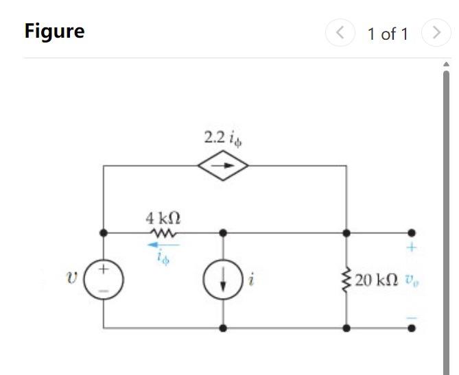 Solved 1 of 1Use the principle of superposition to find vo | Chegg.com