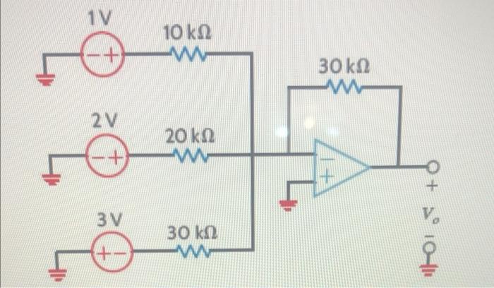 Solved find the output voltage | Chegg.com