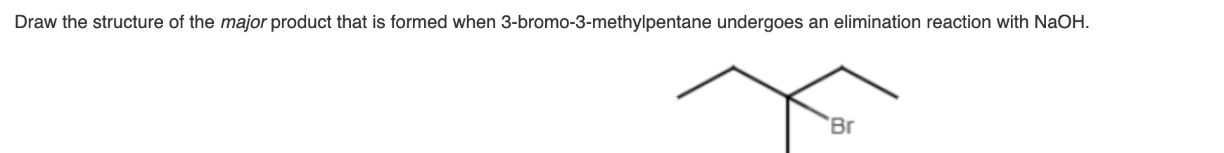 Solved Draw the structure of the major product that is | Chegg.com