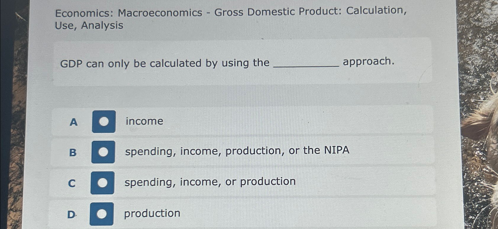 Solved Economics: Macroeconomics - ﻿Gross Domestic Product: | Chegg.com