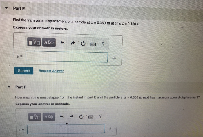 Solved Transverse waves on a string have wave speed v 8.00 | Chegg.com