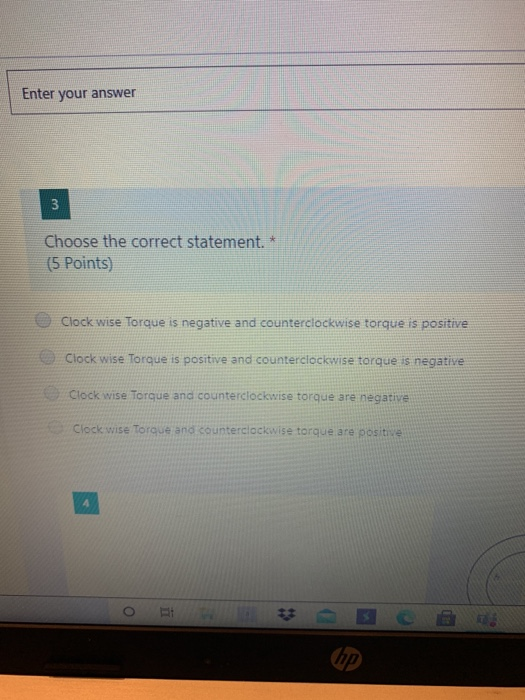 Solved Enter your answer 3 Choose the correct statement. * | Chegg.com
