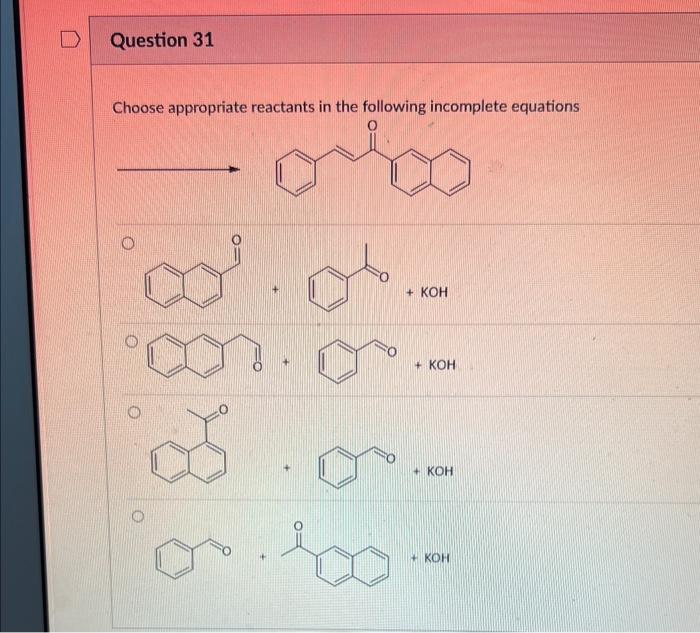 Solved Choose appropriate reactants in the following | Chegg.com