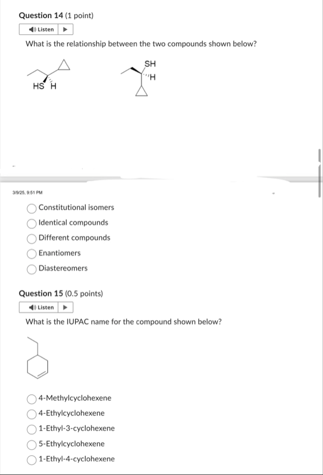 Solved Question 14 (1 ﻿point)ListenWhat is the relationship | Chegg.com