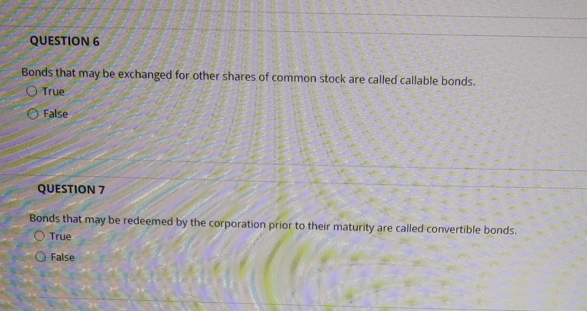 Solved QUESTION 6Bonds that may be exchanged for other | Chegg.com