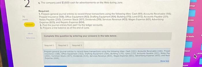Solved Problem 2-2A (Algo) Preparing and posting journal | Chegg.com