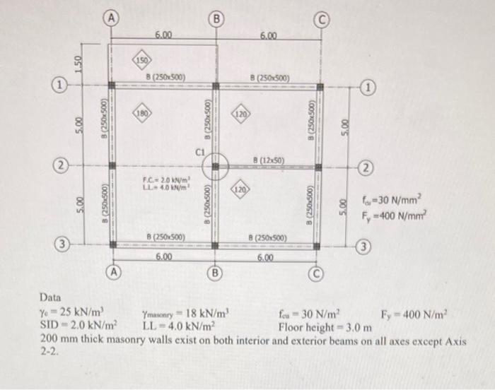 Solved Question 3 A part structural plan of a residential | Chegg.com