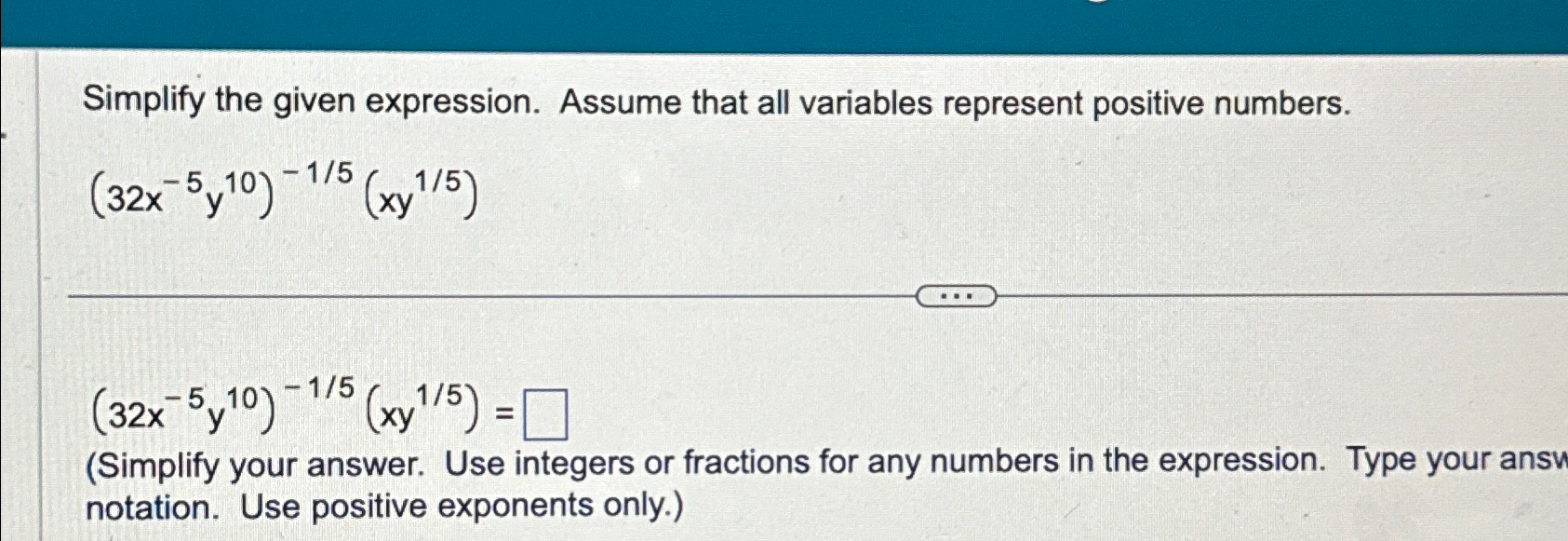 Solved Simplify the given expression. Assume that all | Chegg.com