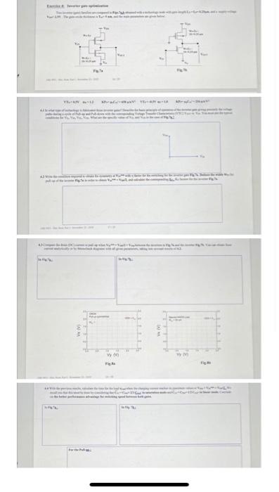 Solved Exercice 4: Inverter gate optimization Two inverter | Chegg.com