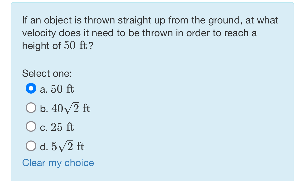 Solved If an object is thrown straight up from the ground, | Chegg.com