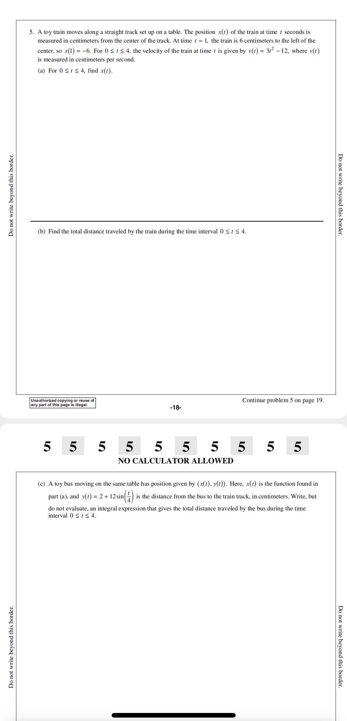 Solved A toy train moves along a straight track set up on a | Chegg.com