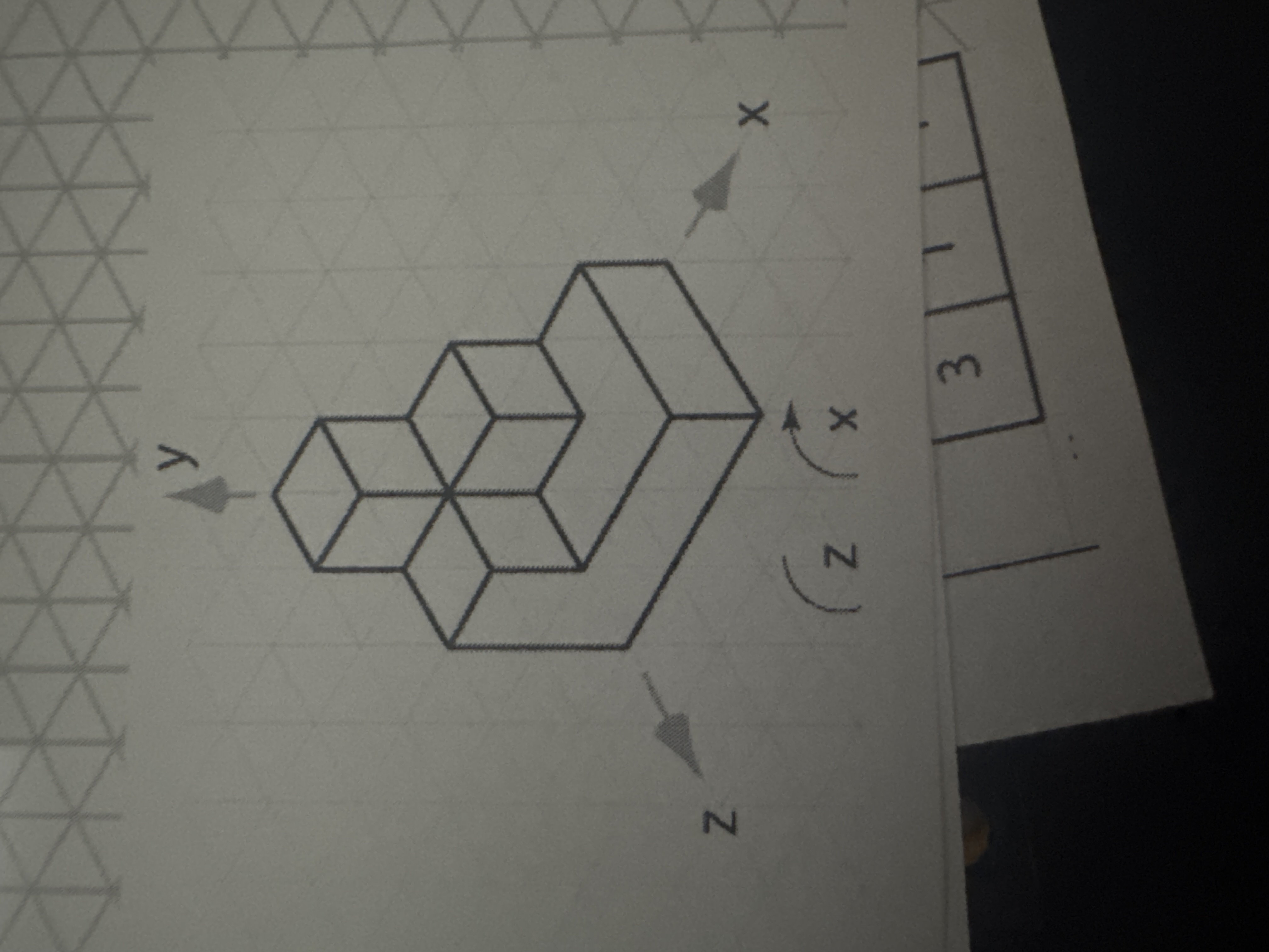 Solved 3.16 ﻿PROBLEMS ICONTINUED) ﻿paper 5. ﻿Rotate the | Chegg.com