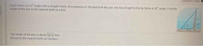 Solved A performs an 83 angle with a straight shore At a | Chegg.com